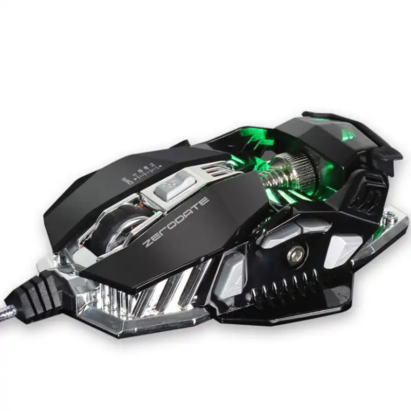 NEW V9 USB Wired Programmable Gaming Mouse 3200DPI Adjustable Backlight ...