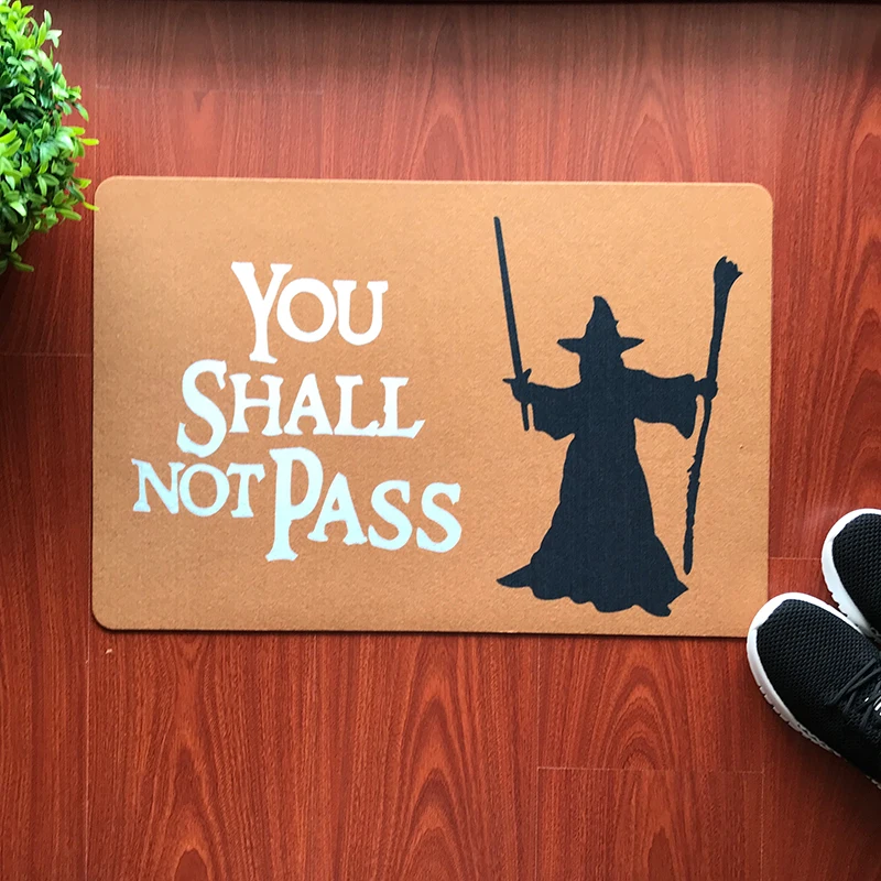 Funny Doormat You shall Not Pass Carpet Entrance Rug Welcome Mats For ...