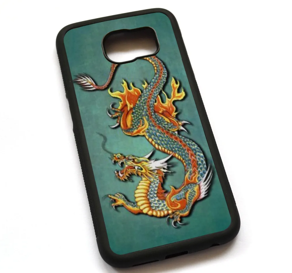 Fire Dragon Case Cover Case For Samsung Galaxy Note 2 3 4 5 In Half
