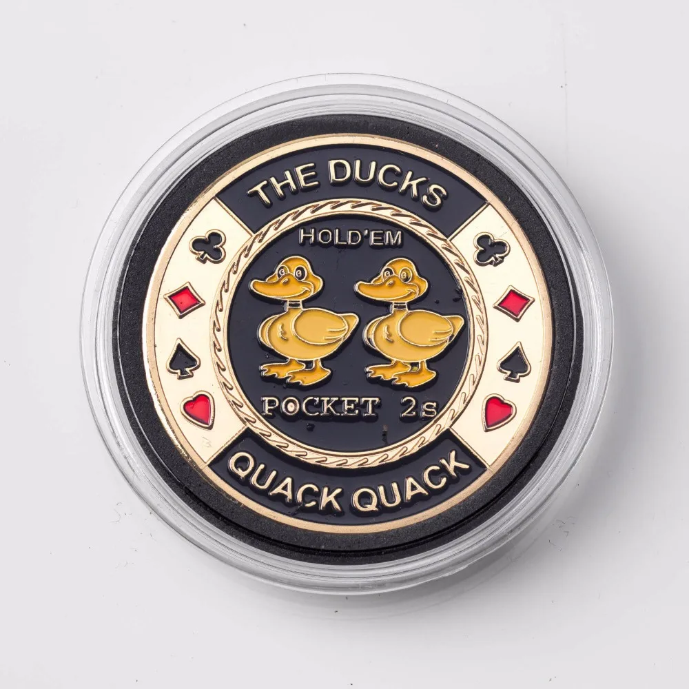 2pcs/lot free shippin,2018 New Ducks Gold Plated Coin The Quack Quack ...