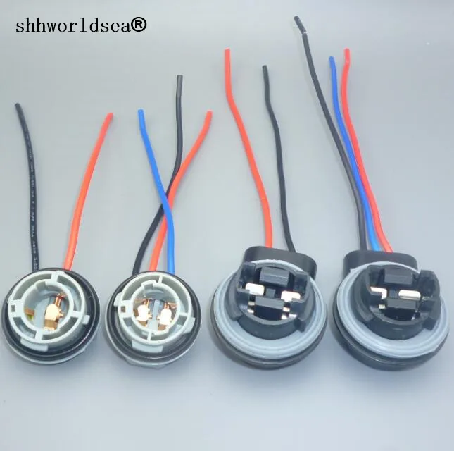 Shhworldsea 2PCS 1156 BA15S BAY15D 1157 Female PLUG Car Light 3156 3157 ...