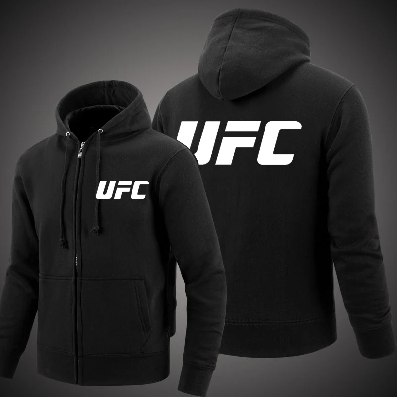 MIDUO 2018 Spring and Autumn MMA UFC Clothes Zipper Hooded Men Fashion ...