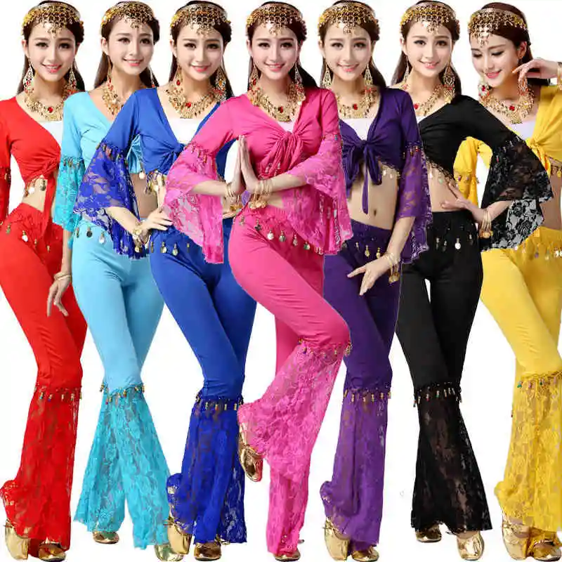 2016 2pcs Set Sexy Belly Dance Costume Bollywood Costume Indian Dress