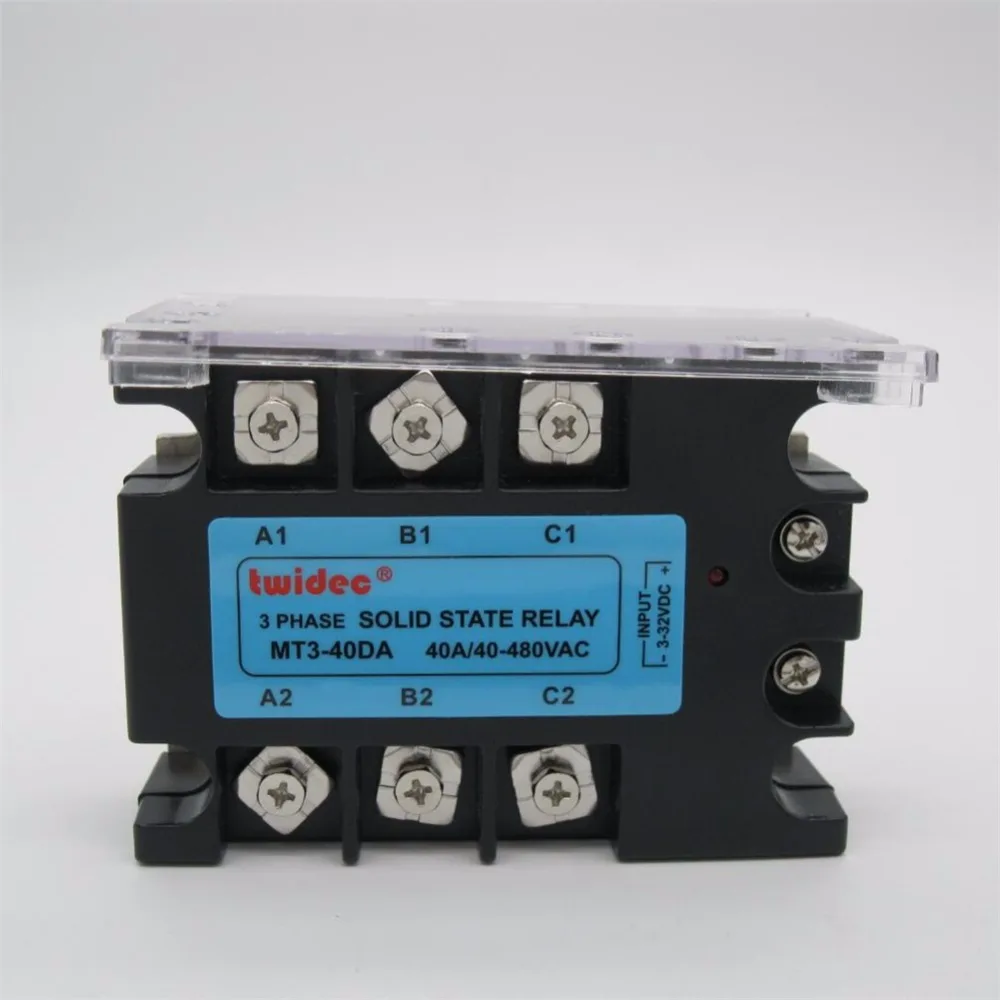 Twidec Three Phase Solid State Relay Ssr 40da Solid State Switch Ssr