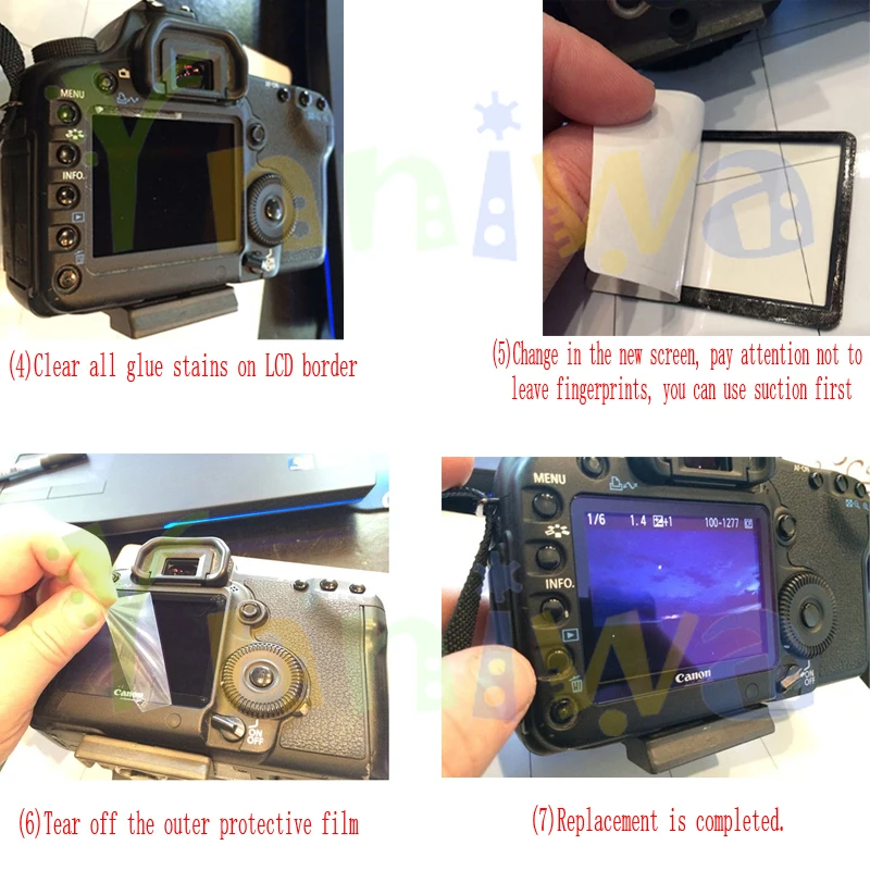 Внешний внешний ЖК-экран защитный запчастей для Nikon D80 D90 D200 D300 D3000 D3100 D3200 D3300 ...