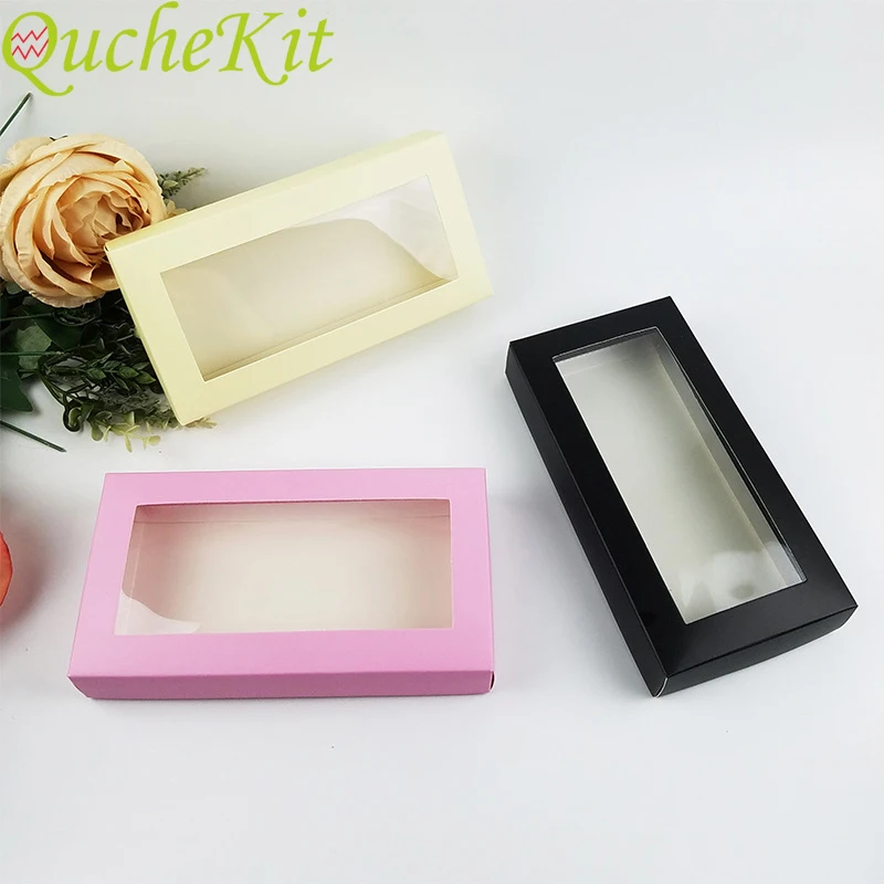 6pcs Diy Paper Gift Box With Window Muffin Cake Packaging Box Cookies ...