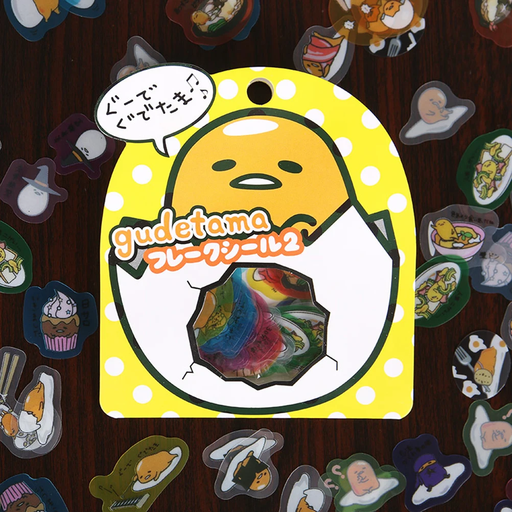 Gudetama Lazy Egg Stickers Pack - KawaiiMerch.com