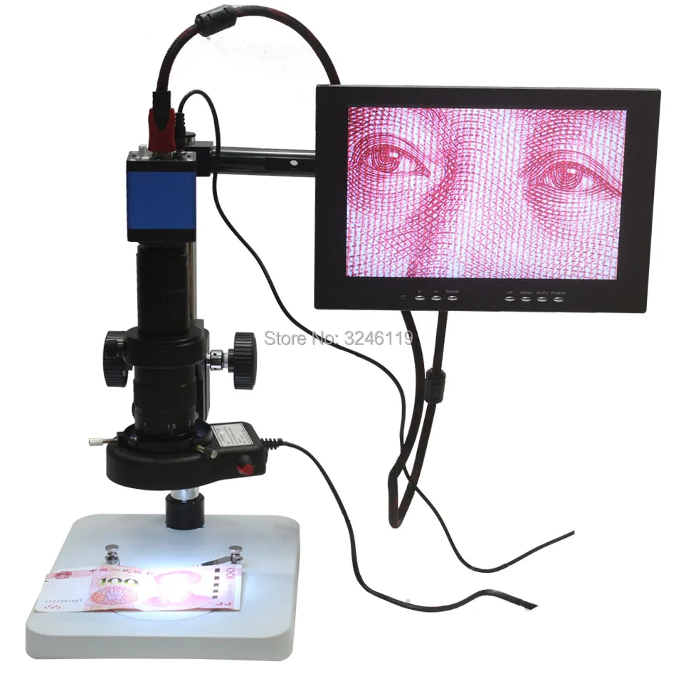 Full HD 1080P HDMI USB Industrial Microscope Video Camera 180X 300X C ...