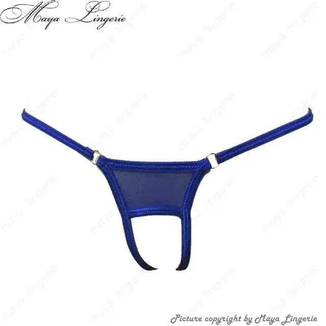 men thongs open crotch mesh transparent mini Micro G String male g ...