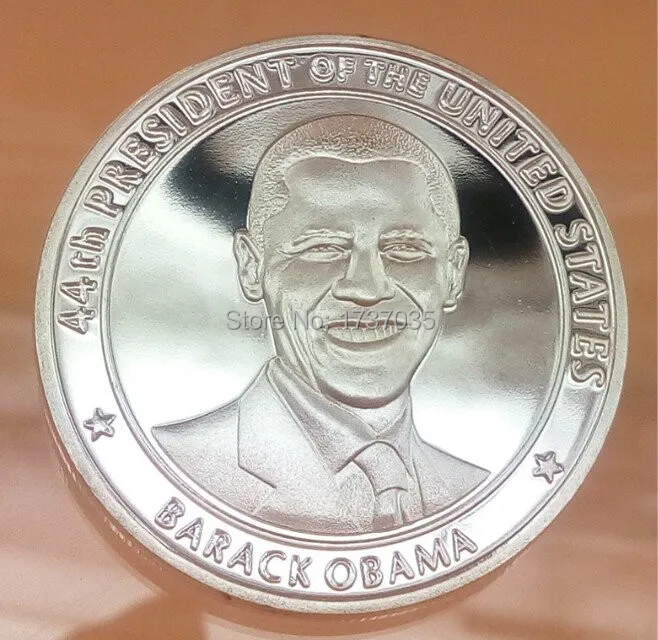 3pcs/lot American president Barrack Obama coin collectible real Silver ...