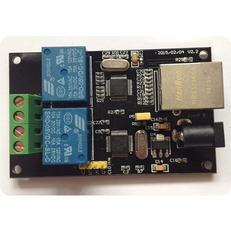 2 Relay Ethernet Relay Smart Home Remote Control Network Relay Remote Switch In