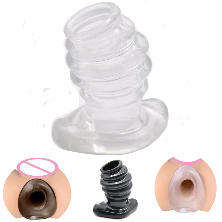 Tunnel d'accès complet godemichet Anal, Plug d'entraînement Anal, Plug Anal de jeu creux en ...
