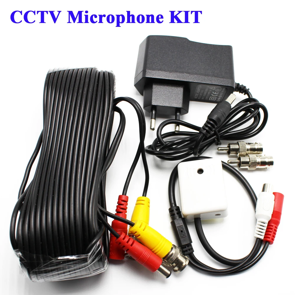 CCTV Camera With Audio CCTV Camera Audio Microphone Cable – All-in-One ...