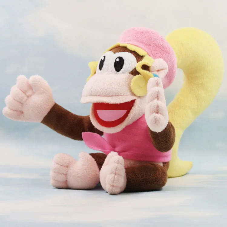 EMS 30pcs 18cm Super Mario Dixie Kong Monkey Plush Stuffed Animals Toys ...