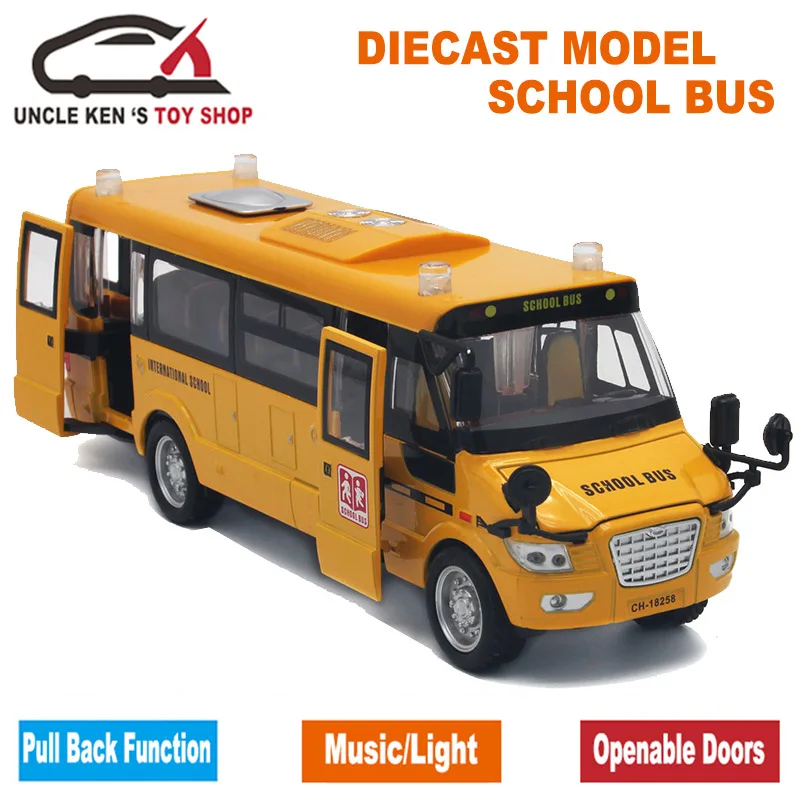 22Cm-Length-Diecast-Metal-American-School-Bus-Model-Toy-For-Children ...