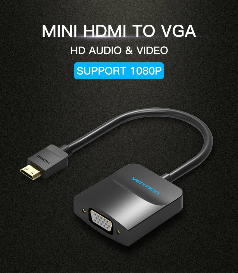 ph&co | PC Depot. VENTION MINI HDMI TO VGA ADAPTER 0.15METER AGABB
