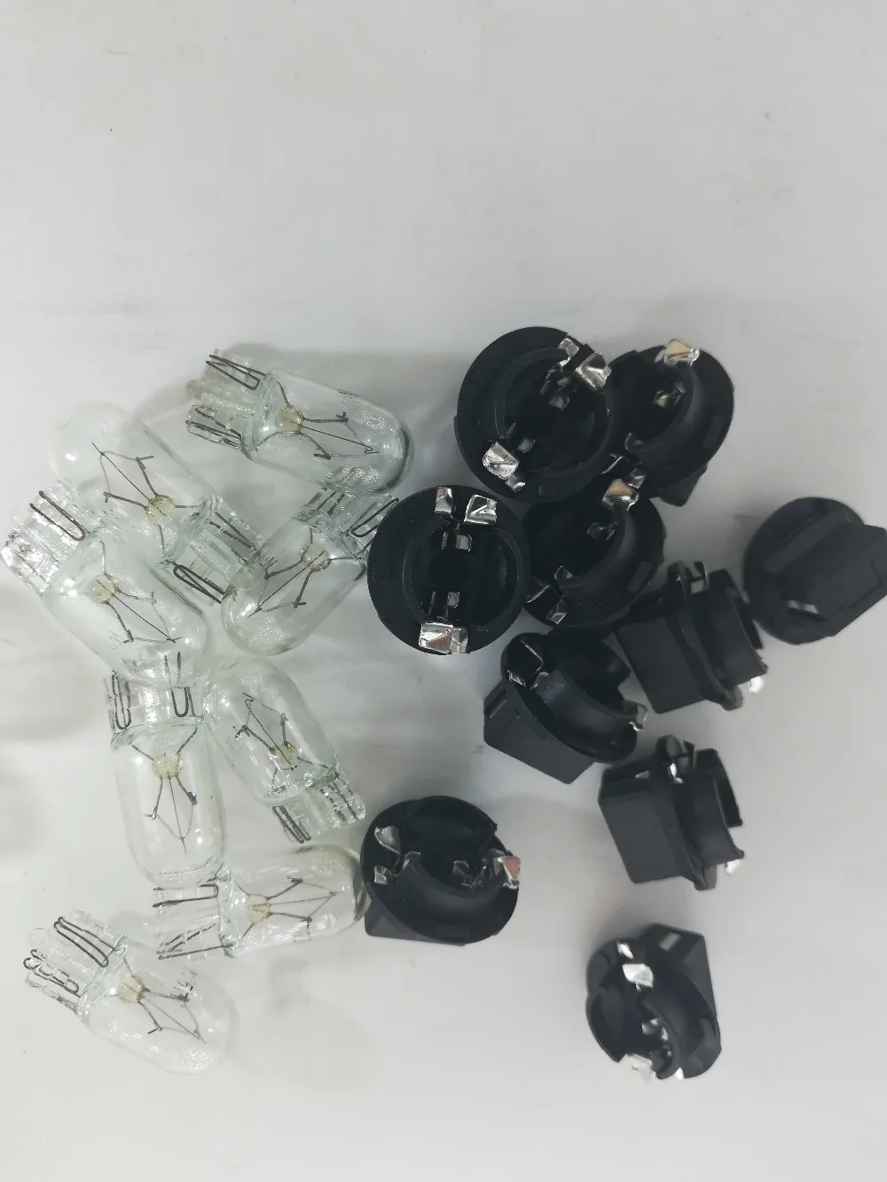 10x T10 socket+10pcs 194 bulbT10 Twist Lock Plug and Play Bulb Holder ...