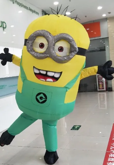 Party Inflatable Adult Minion Costume Halloween Despicable Me Costume ...