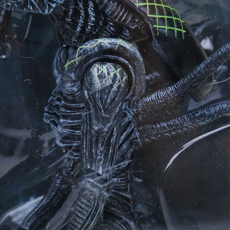 NECA AVP Aliens vs Predator rid Alien Xenomorph Translucent Prototype ...