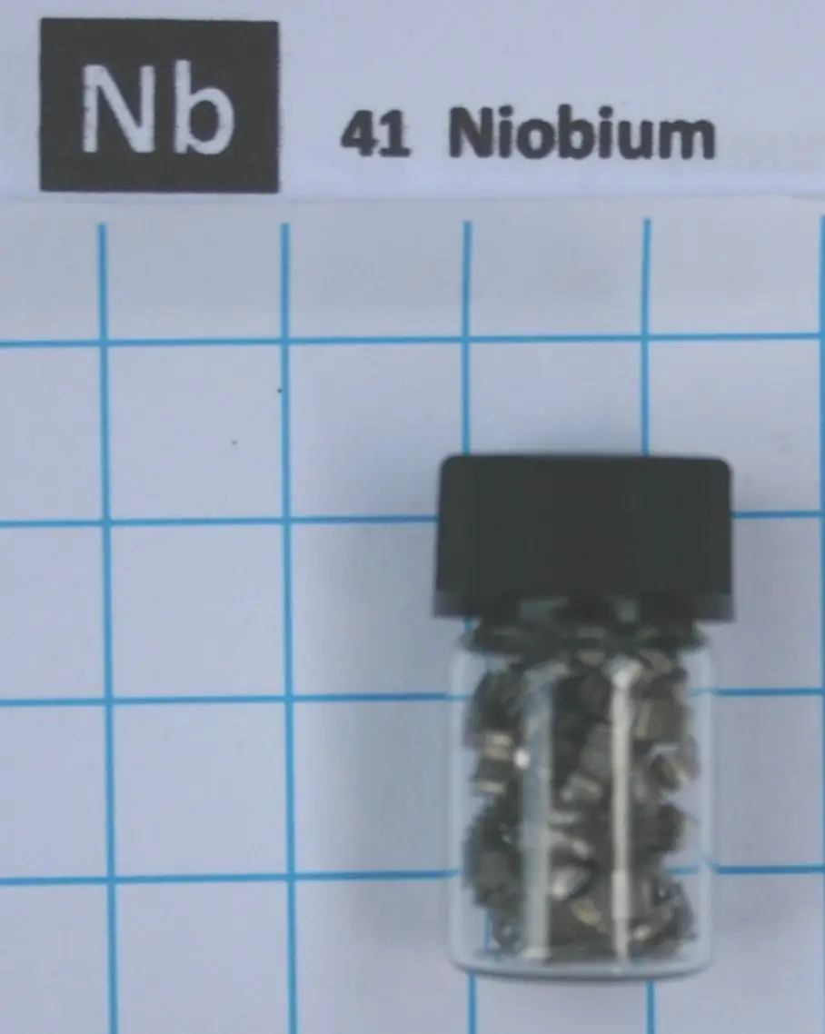 5 gram 99.95% Niobium Columbium Metal Meltpellet Pure Element 41 sample ...