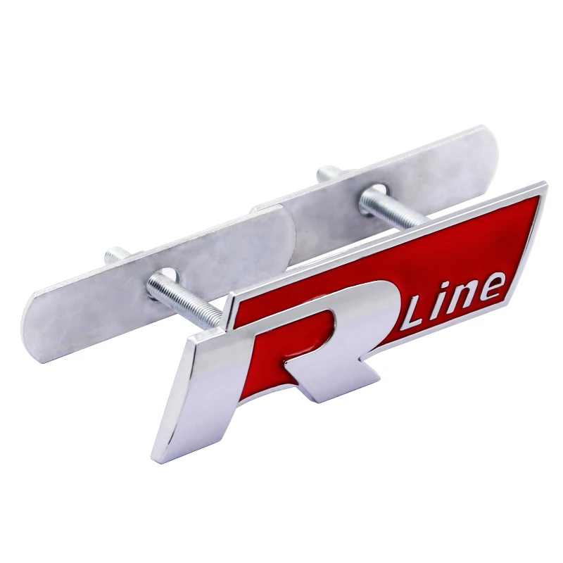 3D Metal Car Auto Rline Grille Sticker Emblem R Line Badge for ...