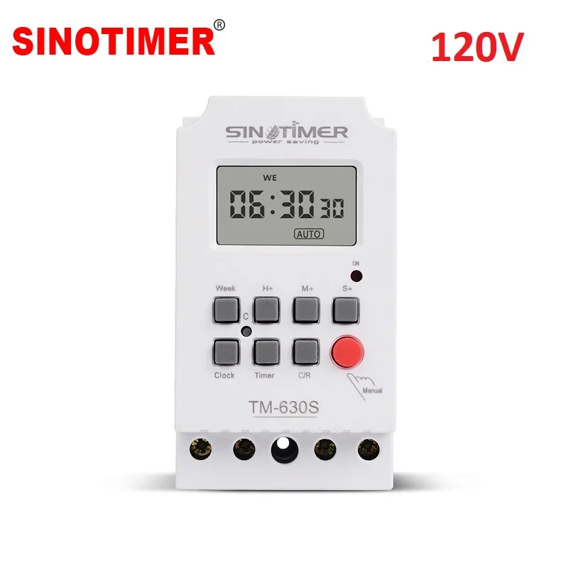 Ac110v 120v Second Interval Digital Timer Switch 24hr 7 Days Weekly