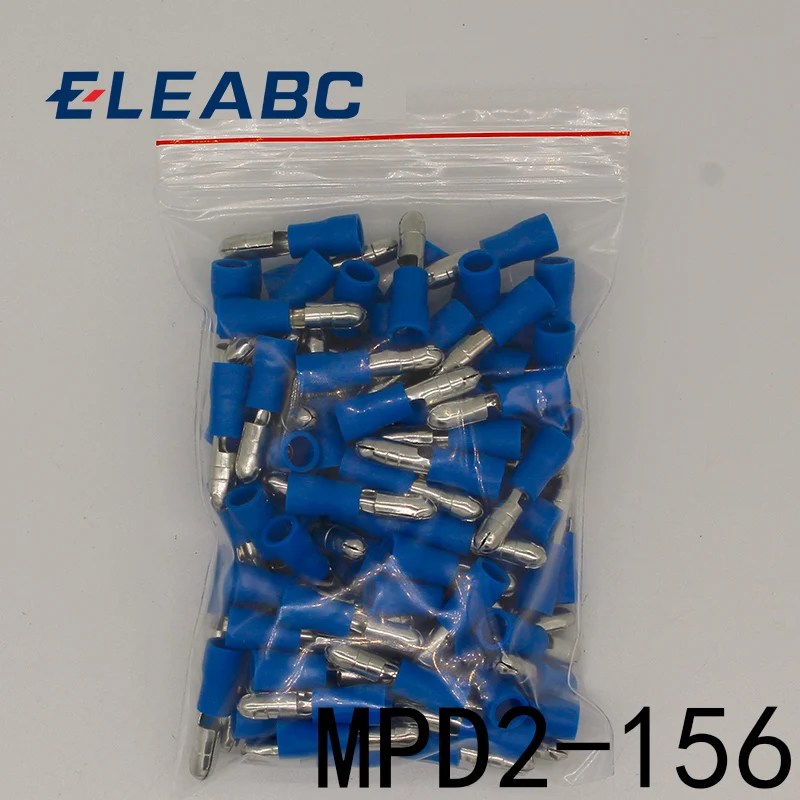 Mpd2-156 Mpd2.5-156 100pcs Bullet Shaped Male Insulating Joint Wire ...