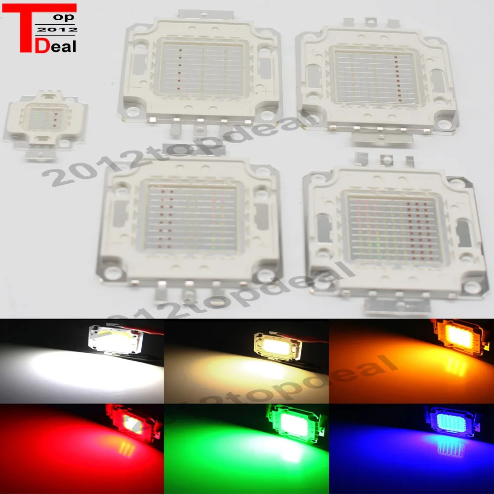 10pcs 10W 20W 30W 50W 100W RGB High Power LED Panel 10 100W Watt Lamp ...