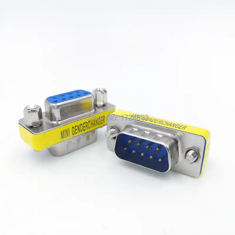 DB9/DB15 MINI Gender Changer adapter RS232 Com D Sub to Male Female VGA ...