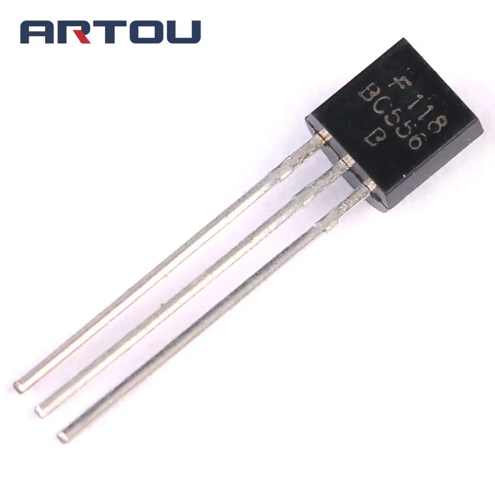 50 peças bc556 bc556b c556b transistor pnp 65v 100ma para 92|transistor ...