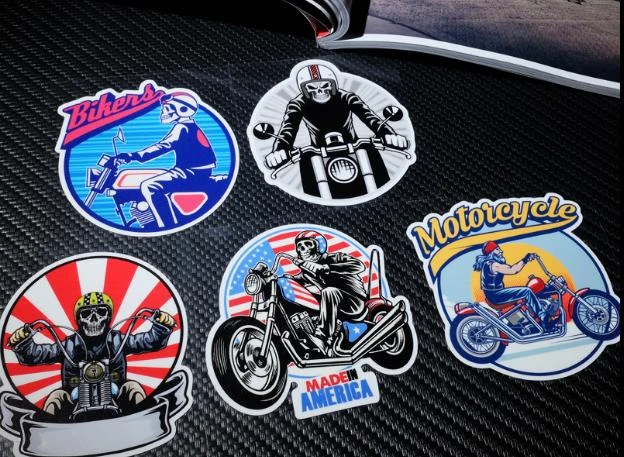 Vintage Motorcycle Racing Decals