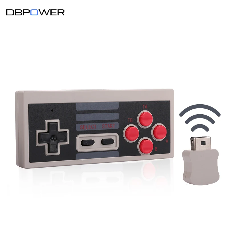 DBPOWER Wireless NES Mini Gaming Controller Joystick 2.4GHz for Console ...