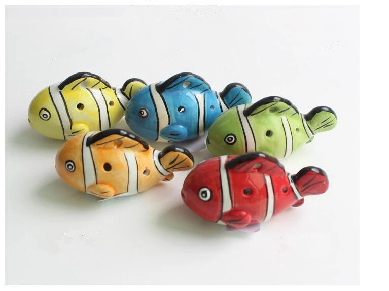 Chinese XUN,Small Fish 6 Hole Midrange C Tune Ocarina Children Piccolo ...
