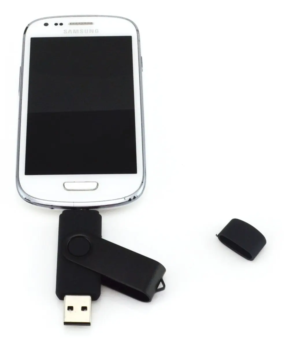 Swivel Micro USB OTG On The Go Flash Drive 4GB 8GB Dual Purpose Ports ...