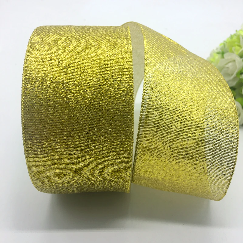 Golden Christmas Ribbons Crafts | Christmas Ribbons Decoration ...