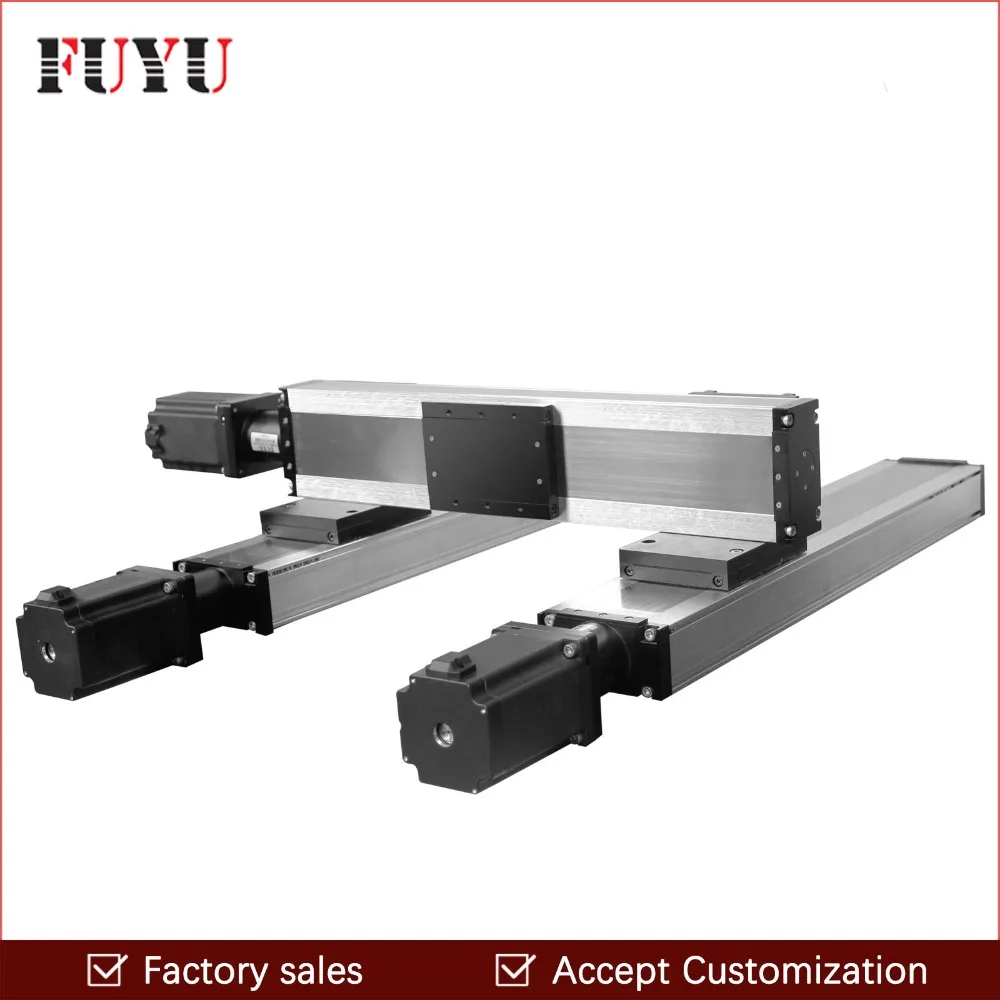 Fuyu 무거운 하중 볼 스크류 Cnc 선형 레일 스테이지 가이드 액추에이터 모션 슬라이드 테이블 방수 Nema 34 모터