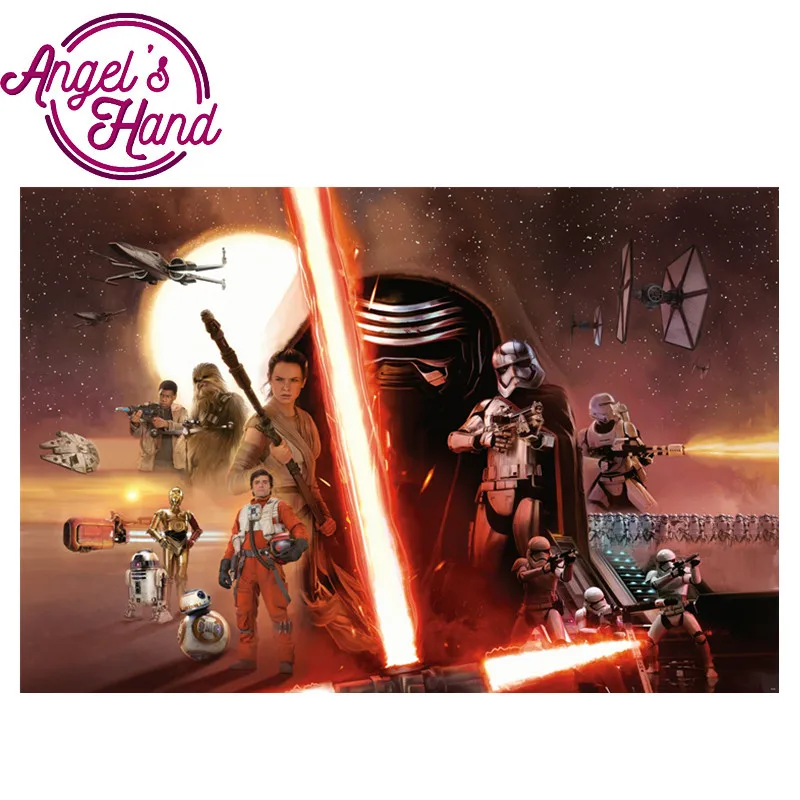 5D diy diamond painting Star Wars Scene cross stitch 3d diamond round ...