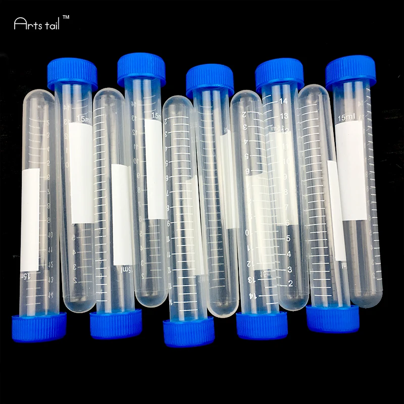 15ml Centrifuge Tubes 50PCS Round Bottom Screw Striking EP Sample Tube ...