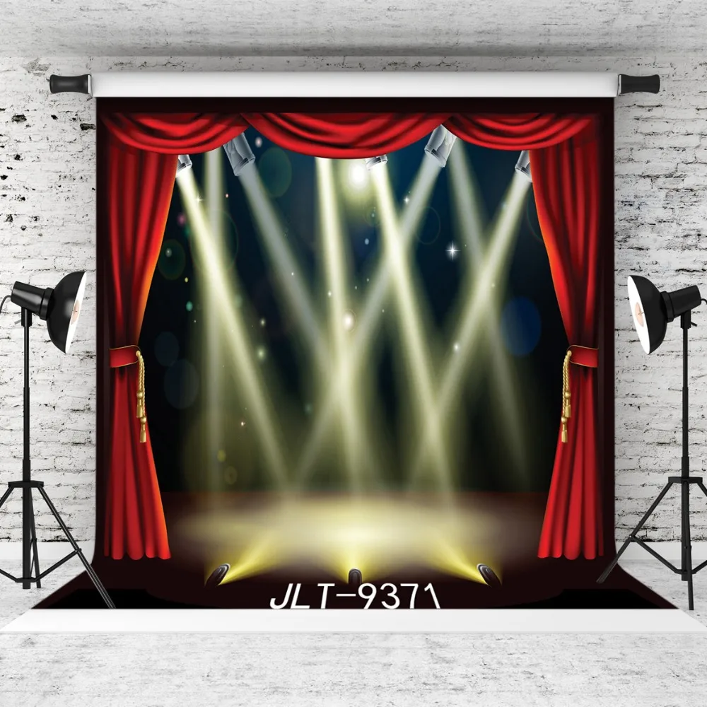Spotlight On Stage Curtain
