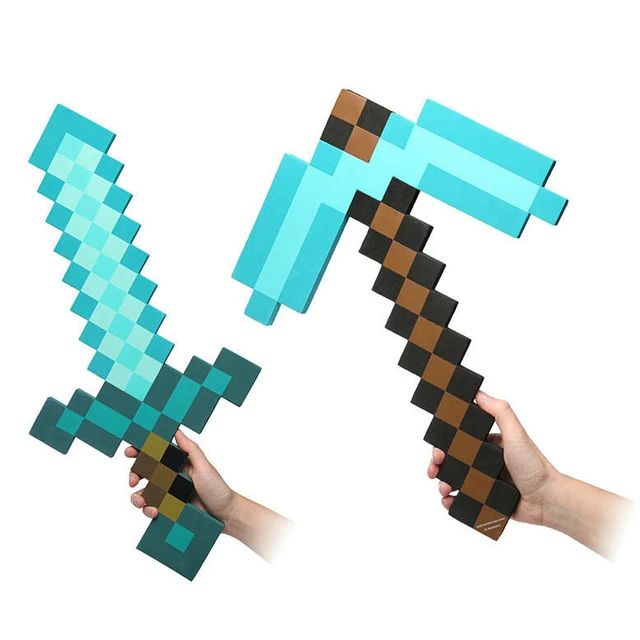 Minecraft Pickaxe And Sword Crossed