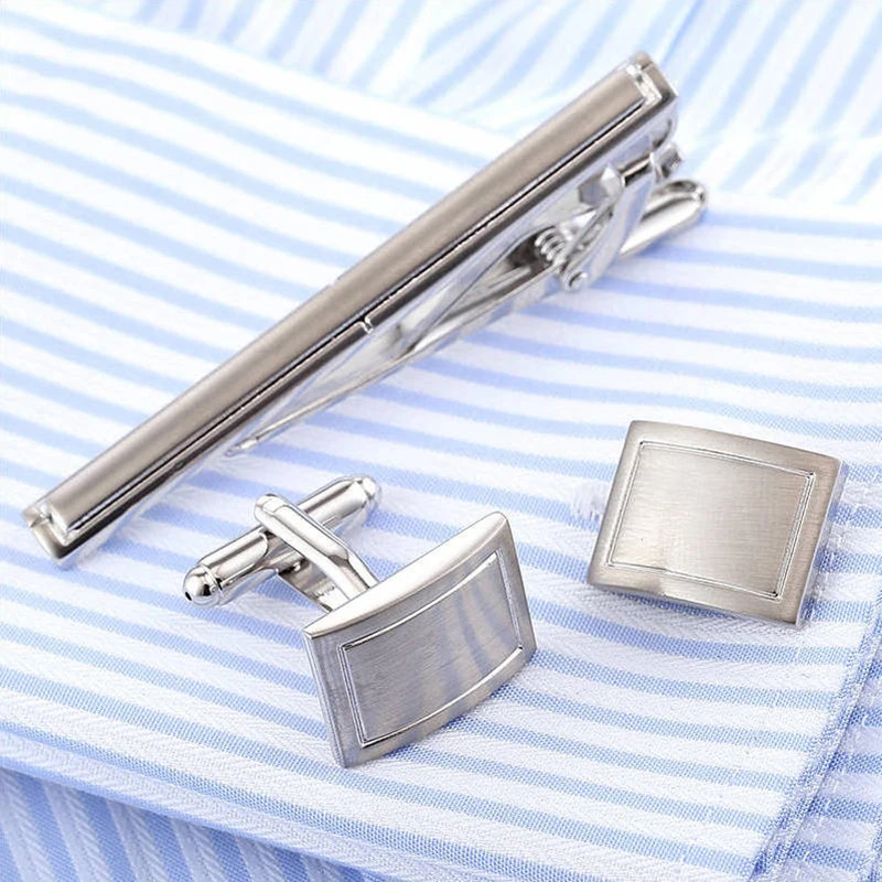 10set Lot 2017 Luxury Men Necktie Set Tie Bar Cufflinks Clasp Tie Clip