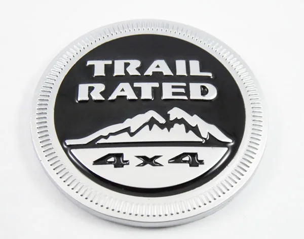 Auto car metal black TRAIL RATED 4X4 fit for JEEP Emblem Decal Badge ...