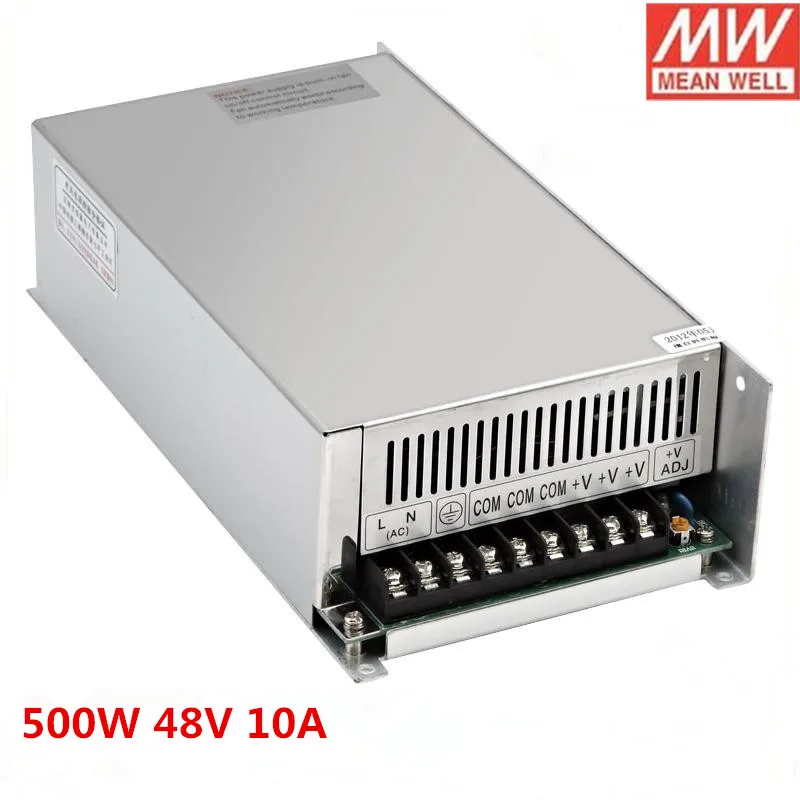 High power switching power supply 500W 48V 10A (S 500 48) AC to DC for ...