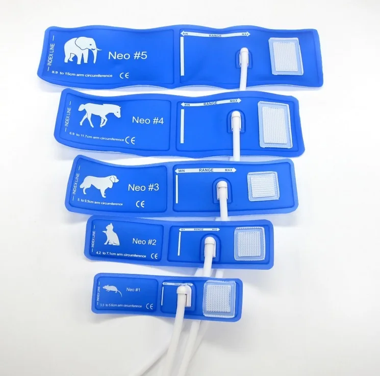 Vet 5 Size 5pcs Veterinary Blood Pressure Cuff Disposable Blood vet-5-size-5pcs-veterinary-blood-pressure-cuff-disposable-blood