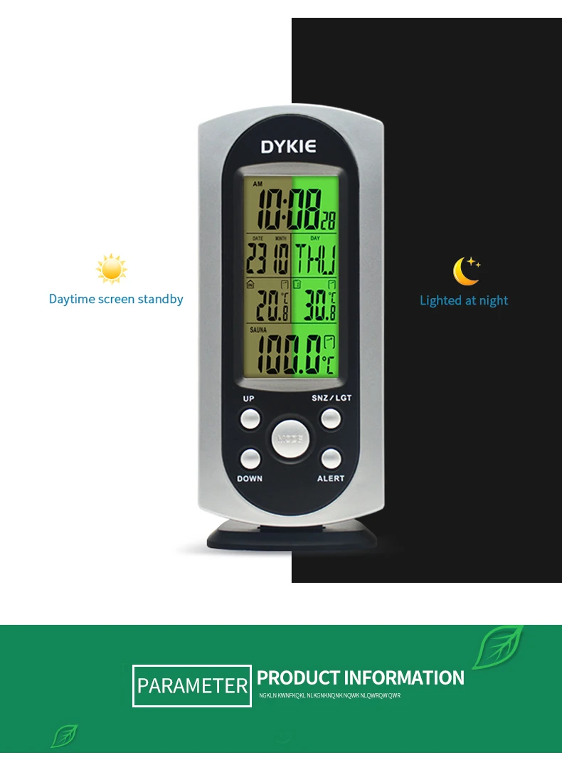 DYKIE Беспроводная метеостанция с внутренней сауной термометр ...