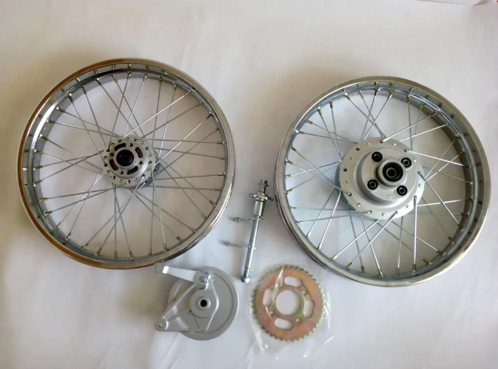 Cg125/gn125 Front Or Rear 2.15x16/17/18 Spokes Motorcycle Wheel Rims ...
