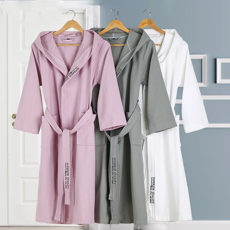 New Arrival Spring Summer Women V-neck Cotton Bathrobe Women 100% ...