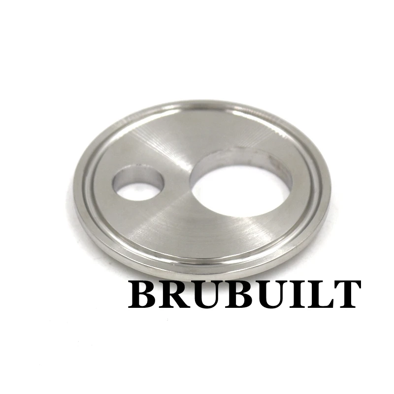 2"TC End cap with 2 cutout(1/2" & 1") 304 Sanitary Tri-Clover Fittings ...