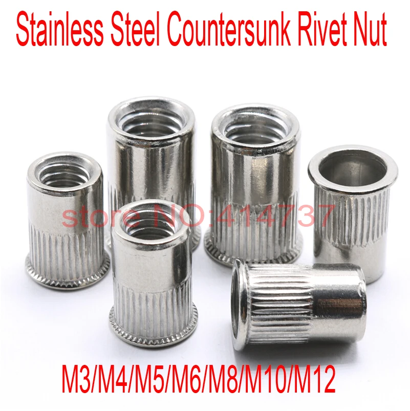 M3-M4-M5-M6-M8-M10-M12-Threaded-Stainless-Steel-Countersunk-Insert ...