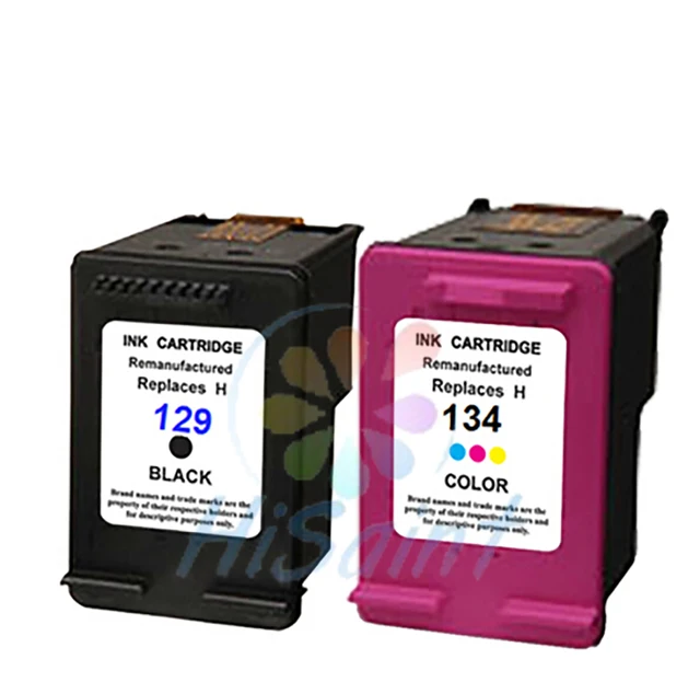 Compatible cartouches d'encre pour HP 129 134 noir et couleur cartouche ...